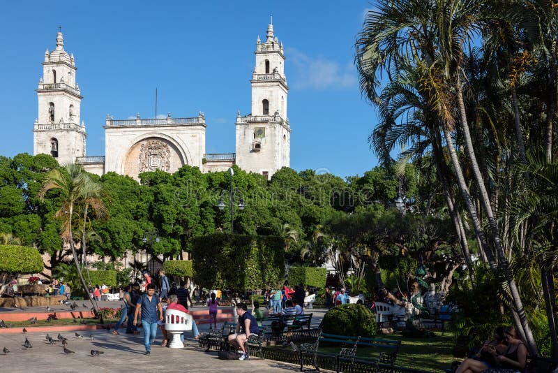 Plaza Grande a Merida, Yucatan, Messico Fotografia Editoriale ...