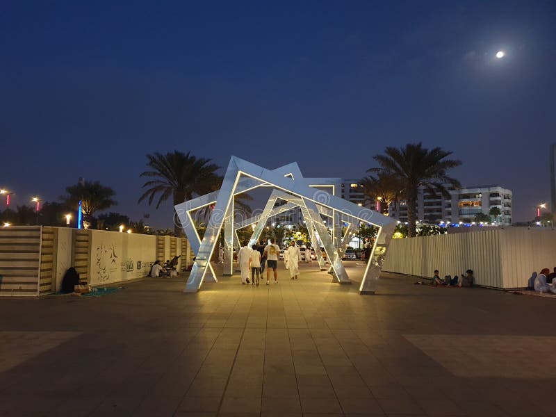 Plaza simple and beautiful editorial stock photo. Image of night ...