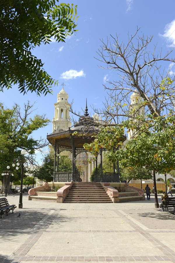 Plaza Zaragoza in Hermosillo, Mexico Editorial Stock Photo - Image of ...