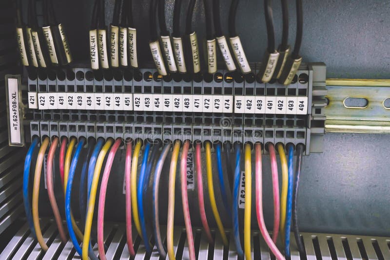 PLC Cabling stock photo. Image of network, assemble, indutry - 96516972