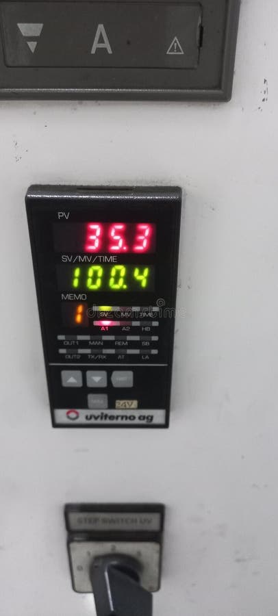 Plc Mintsubishi & Controller Temperature Printing Editorial Photo - Image of controller ...