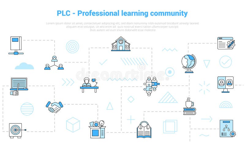 Plc Professional Learning Community Concept with Icon Set Template ...