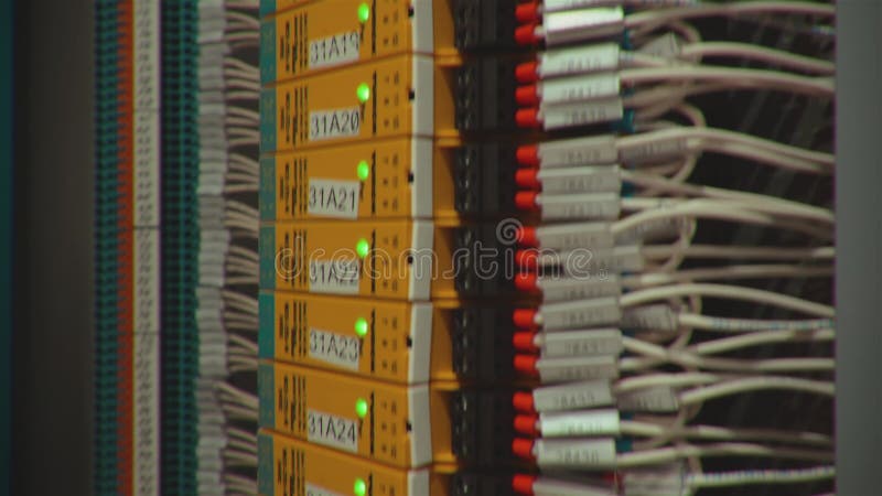 PLC Programmable Logic Controller Box. Steadicam Shot Stock Video ...