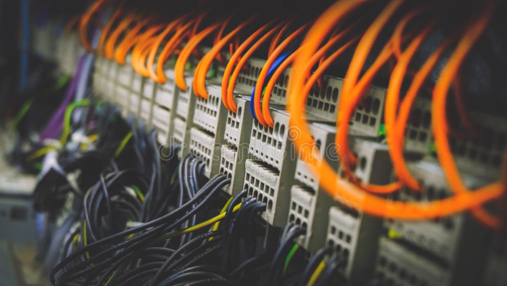 PLC Wires stock photo. Image of circuit, fuse, connect - 97293490