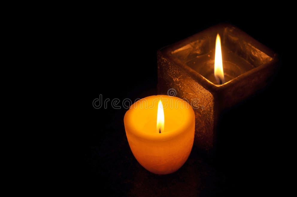 Pleasant candles stock image. Image of light, relax, shaped - 28401957