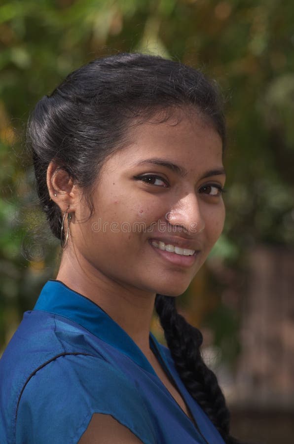 Smart Face of an Indian Girl Stock Photo - Image of healthy, smart ...