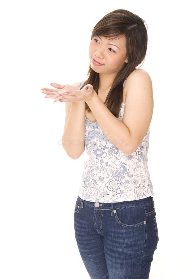 Please stock photo. Image of cute, casual, person, receive - 250954