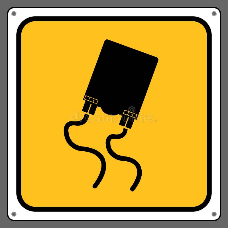Please Be Careful of Slippery Road Traffic. Sign Caution Stock Vector ...