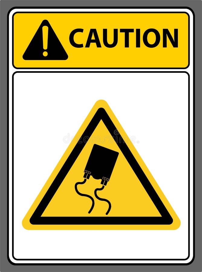 Please Be Careful of Slippery Road Traffic. Sign Caution Stock Vector ...