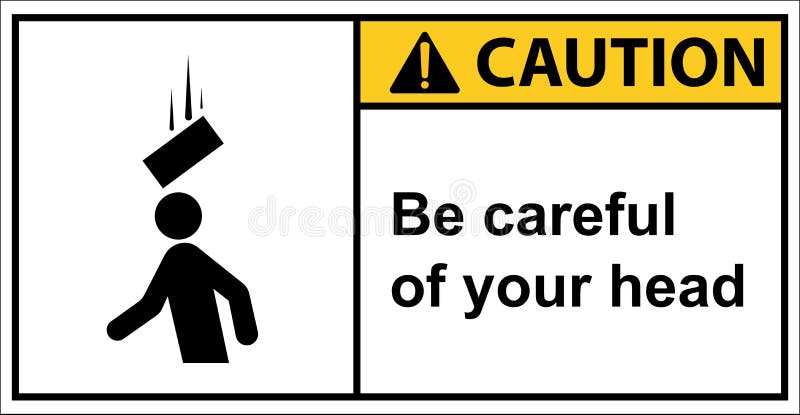 Please Be Careful Walking on Rocks.,Warning Sign Stock Vector ...