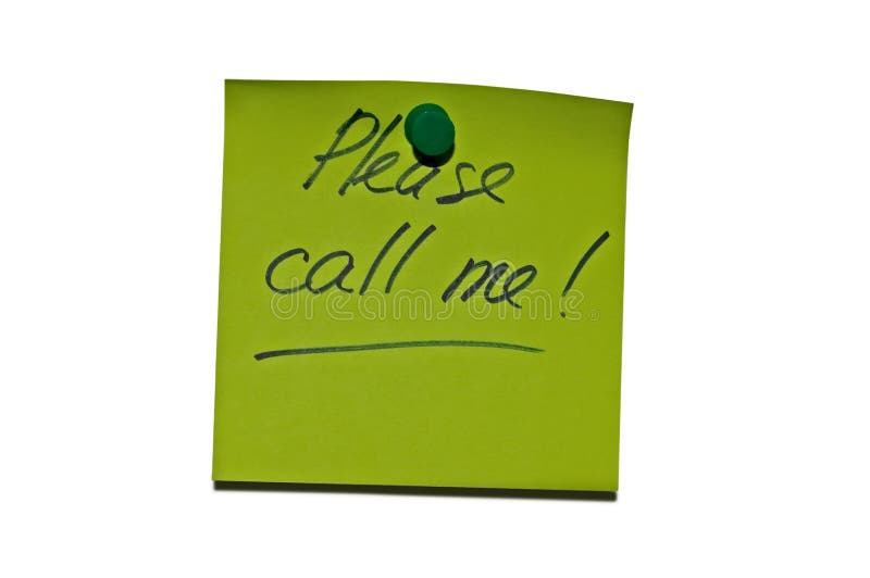 Please call me stock photo. Image of board, message, orange - 5646454