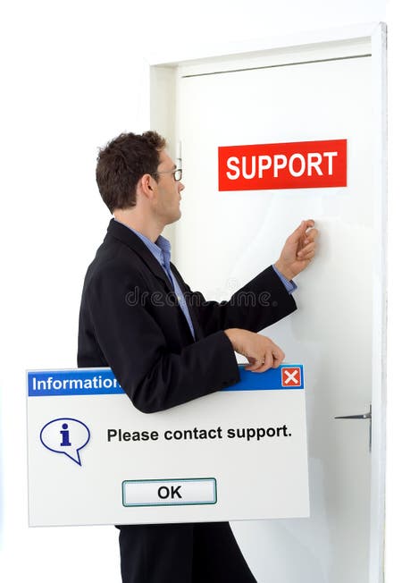 Please contact support. stock image. Image of visit, service - 3545247