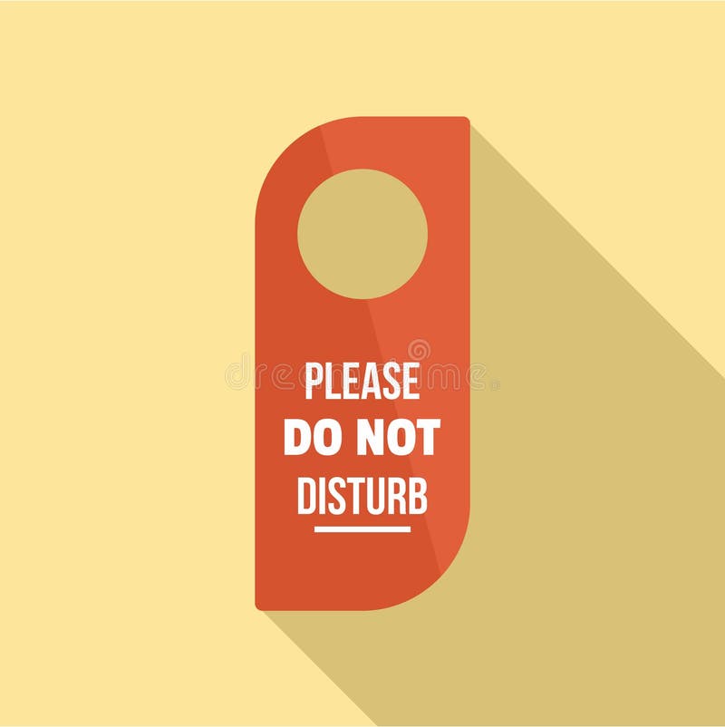 Please Do Not Disturb Hanger Tag Icon Simple Style Stock Vector