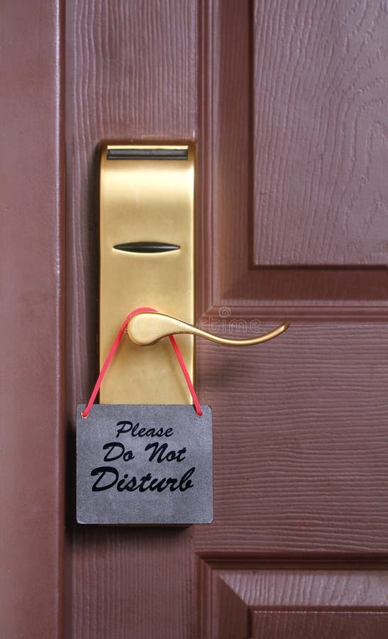 Please Do Not Disturb Message on Cardboard Tag Stock Photo - Image of ...