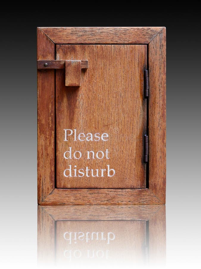 Please do not disturb sign stock image. Image of reflection - 26085993