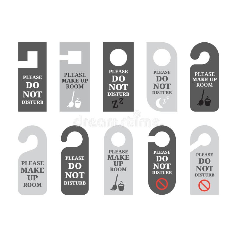 Please Do Not Disturb Vector Sign Stock Vector - Illustration of ...