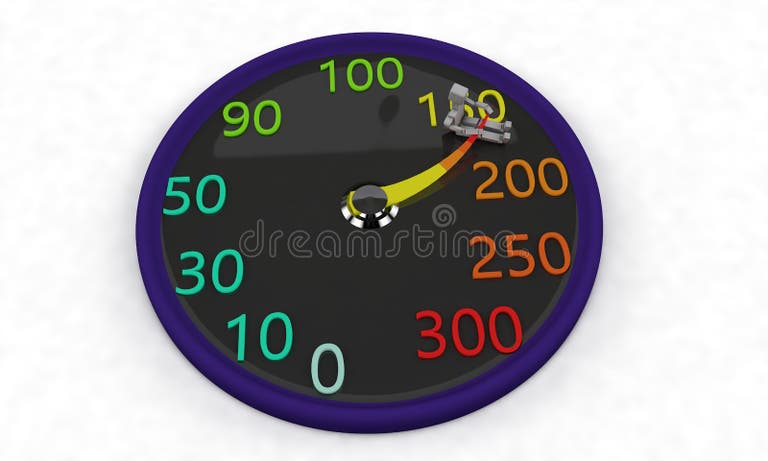 Please Do Not Speed,3d Render Stock Illustration - Illustration of ...