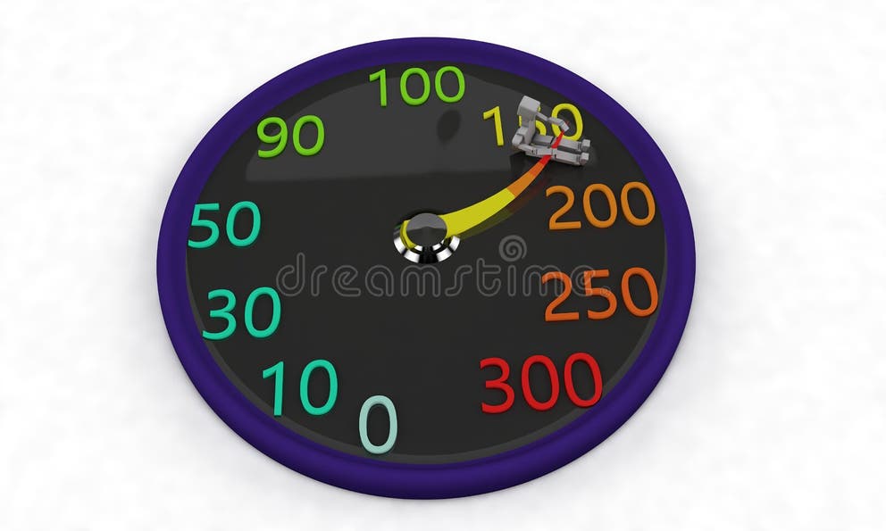 Please Do Not Speed,3d Render Stock Illustration - Illustration of ...