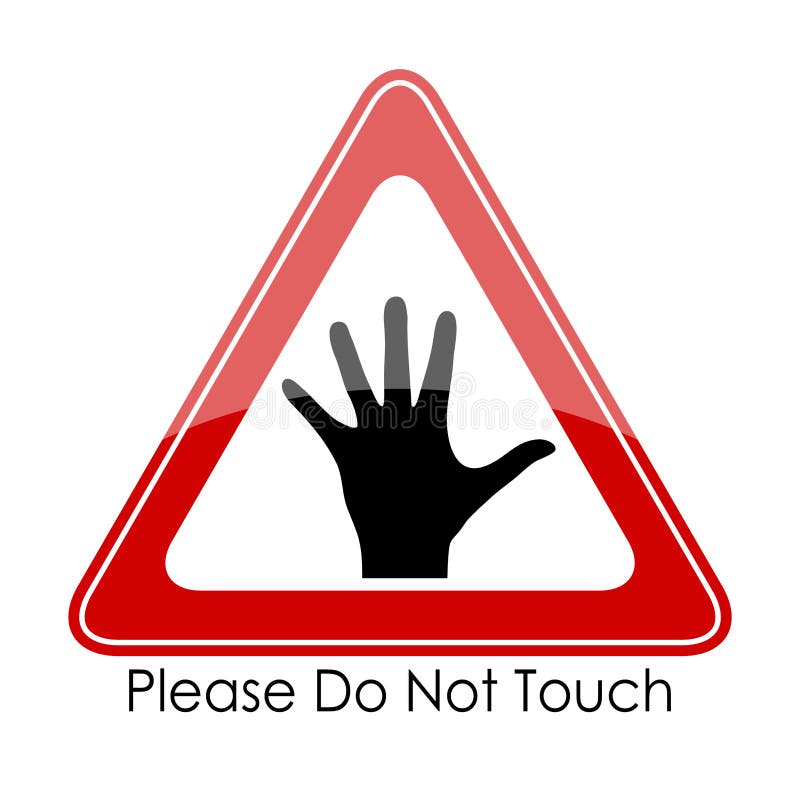 Please do not touch stock vector. Illustration of restriction - 29418129