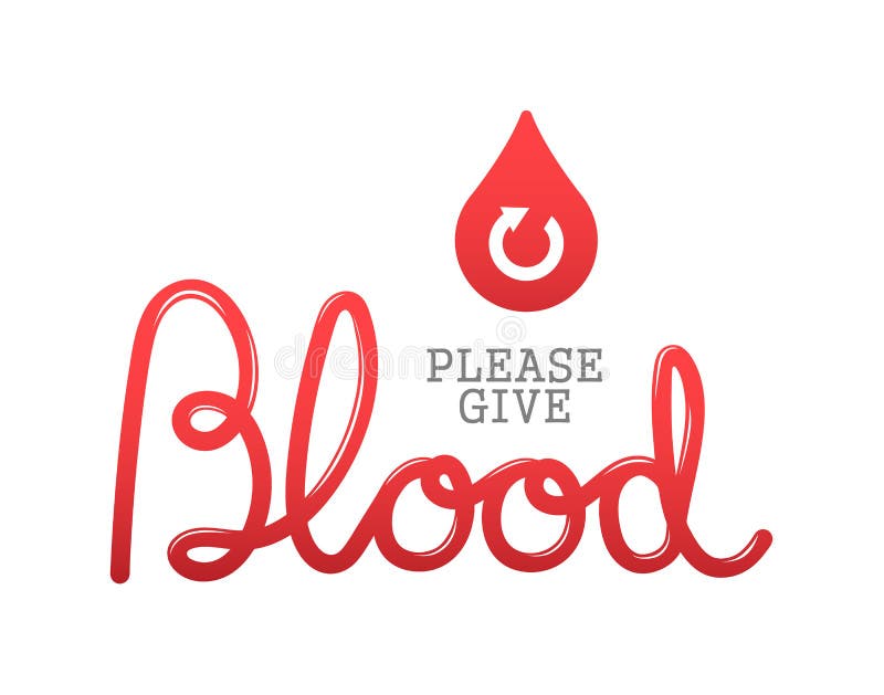 Please give blood vector stock vector. Illustration of computer - 55593551