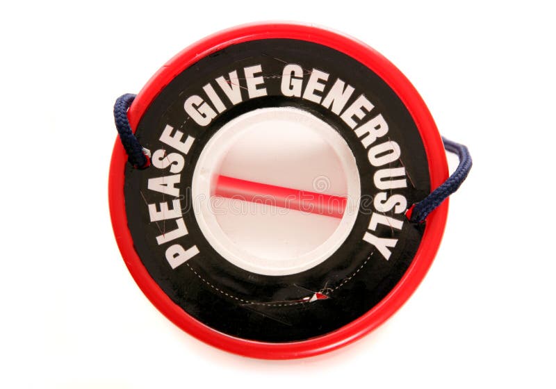 Please Give Generously To Charity Stock Photo - Image of give, studio ...