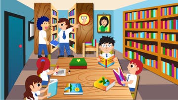 Keep Silence Library Stock Illustrations – 132 Keep Silence Library ...