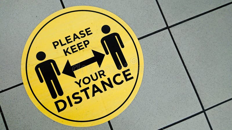 Please Keep Your Distance Sign Coronavirus Covid Stock Photo - Image of ...