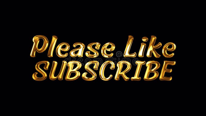 Loop of Like Comment Subscribe Word Text Nameplate Animation Stock ...