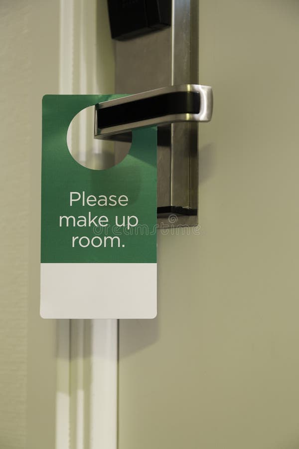 Please Make Up My Room Hotel Sign Stock Photo - Image of white, room ...