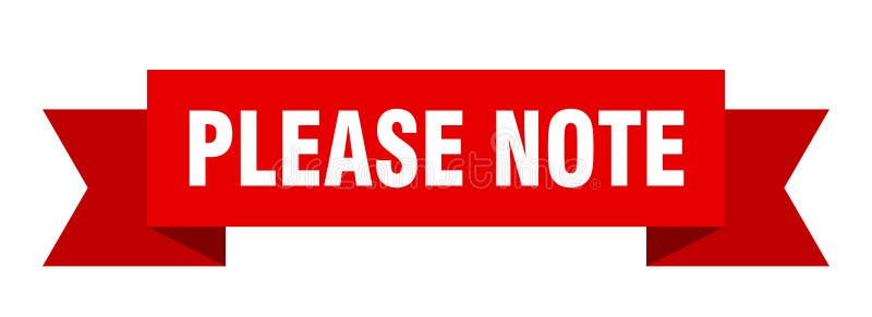 PLEASE NOTE, Text Written on Red Stamp Sign Stock Illustration ...