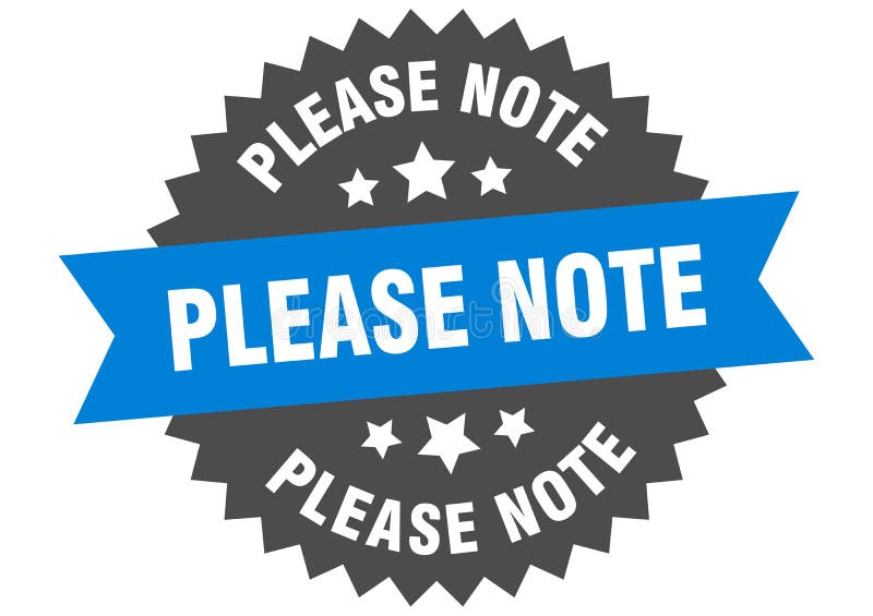 Please Note Sign Stock Illustrations – 1,480 Please Note Sign Stock ...