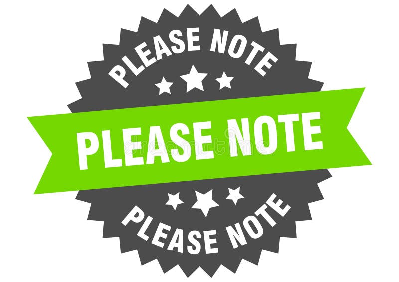 Please Note Sign Stock Illustrations – 1,480 Please Note Sign Stock ...