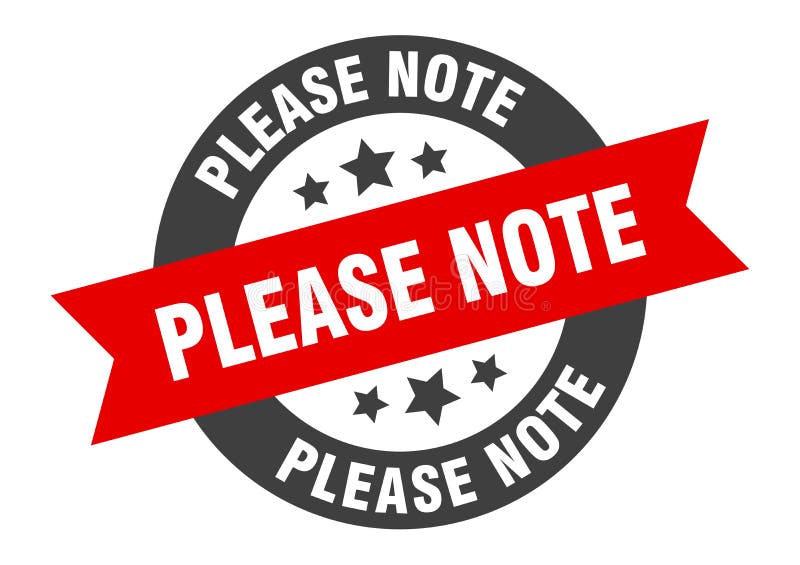 Please Note Sign Stock Illustrations – 1,480 Please Note Sign Stock ...