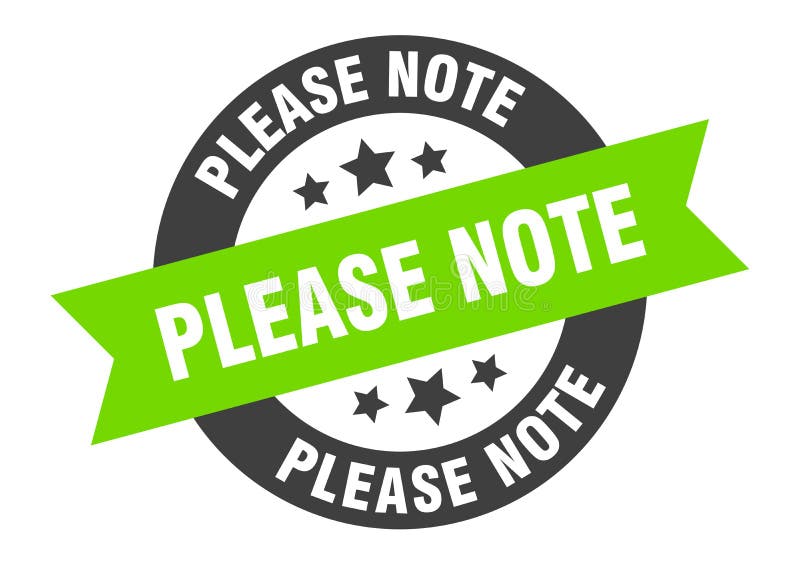 Please Note Sign Stock Illustrations – 1,480 Please Note Sign Stock ...