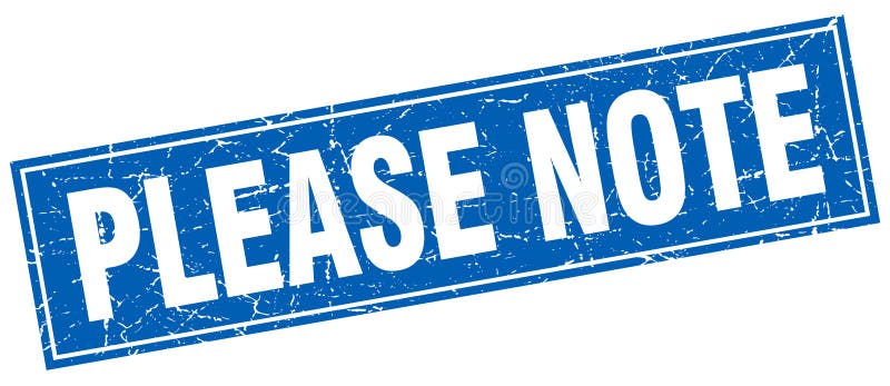 Please note stamp stock vector. Illustration of vector - 124944910