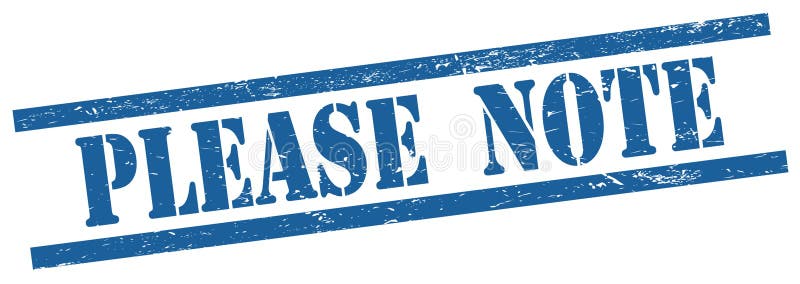PLEASE NOTE, Text Written on Red Stamp Sign Stock Illustration ...