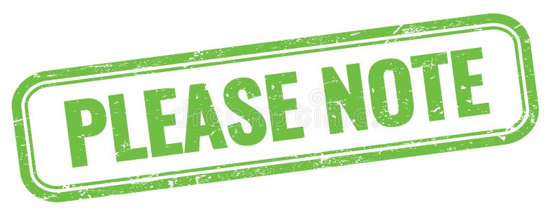 PLEASE NOTE Text on Green Grungy Vintage Stamp Stock Illustration ...