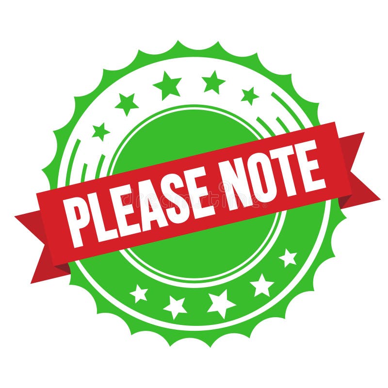 Please Note Stamp Illustration Stock Vector - Illustration of white ...
