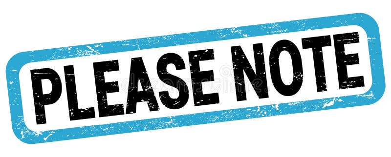 PLEASE NOTE, Text Written on Red Stamp Sign Stock Illustration ...