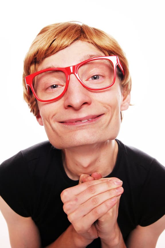 Please, please.. stock photo. Image of nerd, expression - 9921346