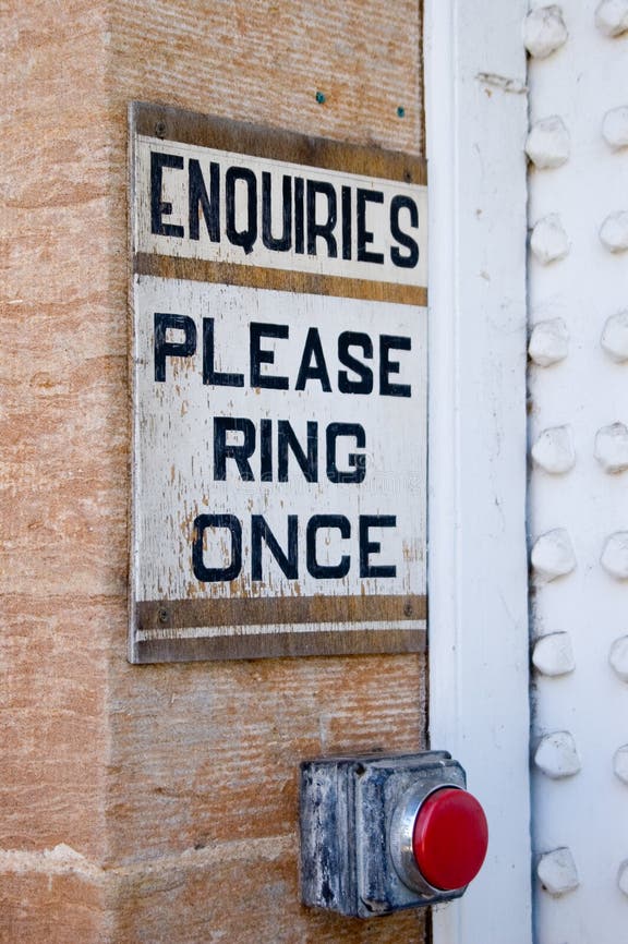 Please Press Once stock image. Image of inquiries, knob - 689561