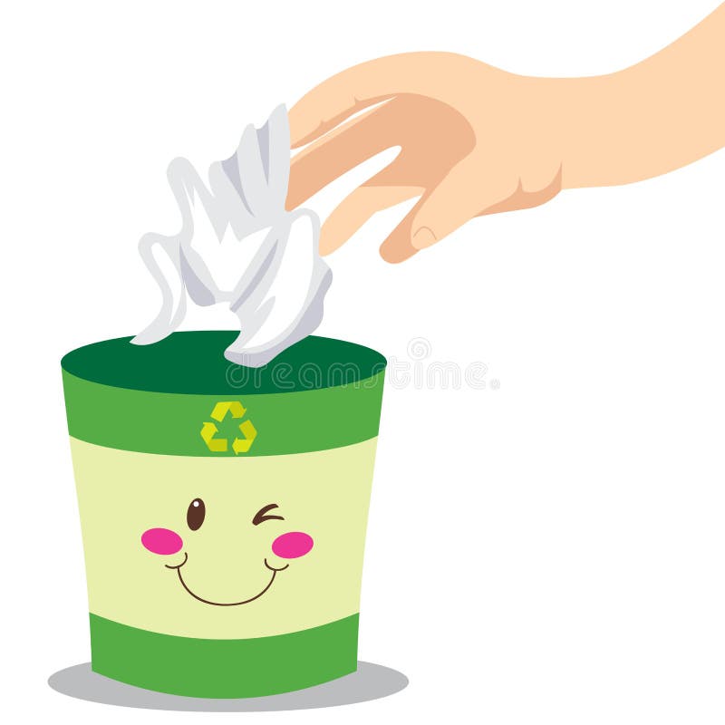 Please Recycle stock vector. Illustration of dump, paper - 18555645