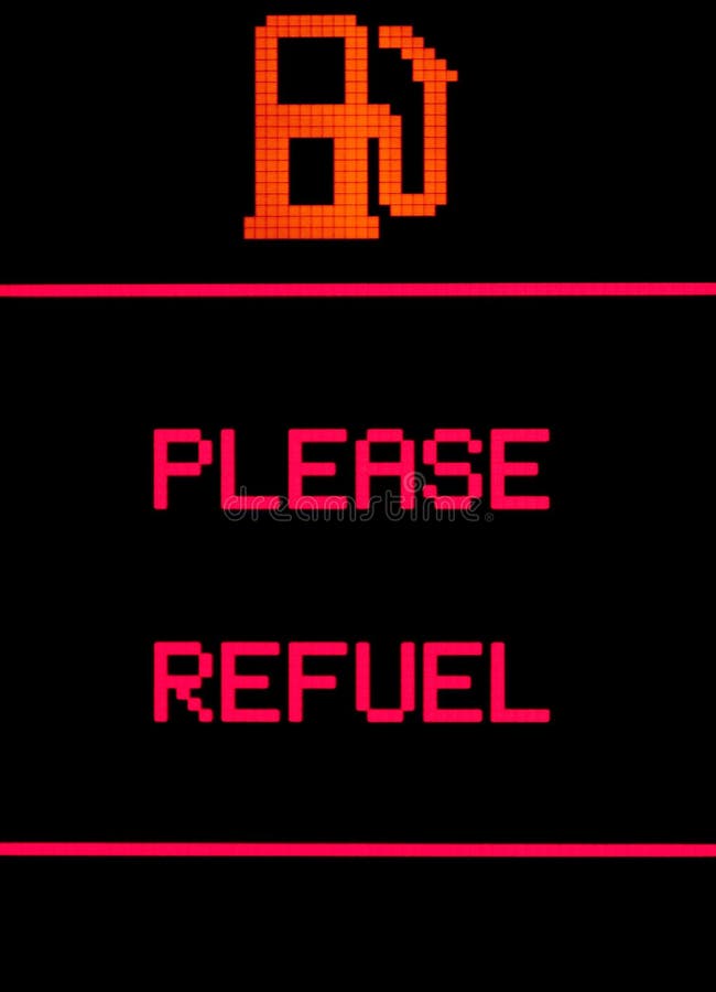 Please refuel stock image. Image of petrol, meter, road - 13767557