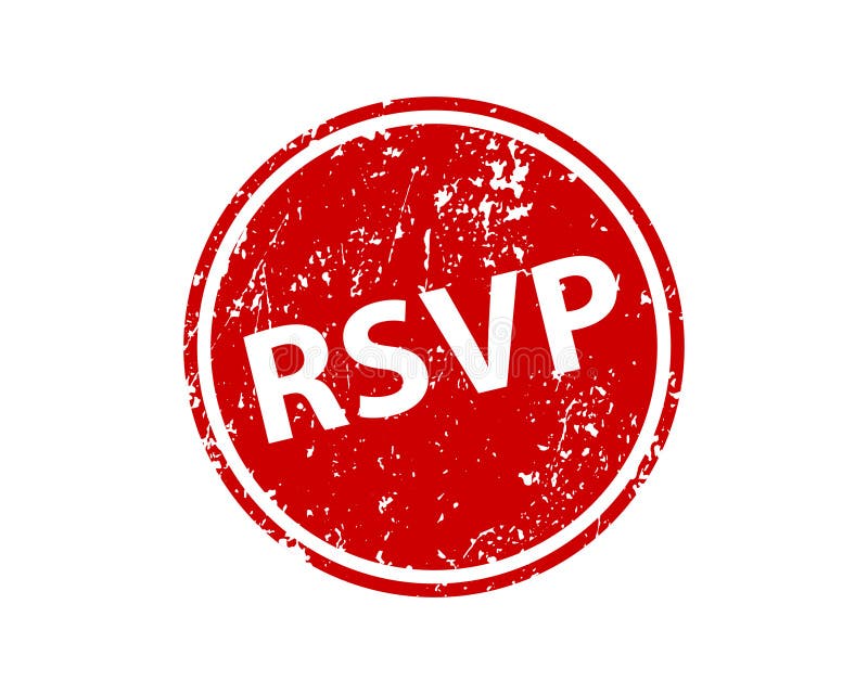 Please Respond Stamp Vector Texture. RSVP Rubber Cliche Imprint. Web or ...