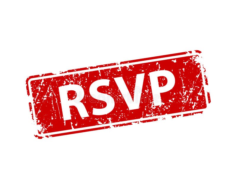 Please RSVP stock illustration. Illustration of dimensional - 12776381