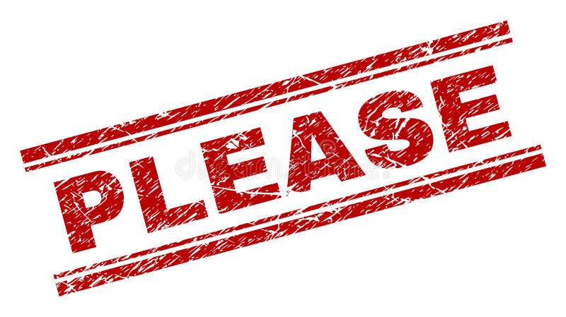 Grunge Textured PLEASE Stamp Seal Stock Vector - Illustration of mark ...