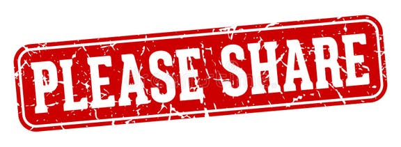 Please Share Rectangular Sign. Please Share Stamp Stock Vector ...