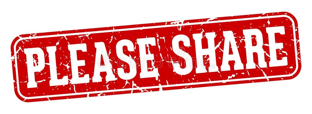 Please Share Rectangular Sign. Please Share Stamp Stock Vector - Illustration of textured ...