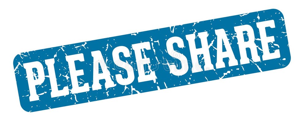 Please Share Rectangular Sign. Please Share Stamp Stock Vector ...