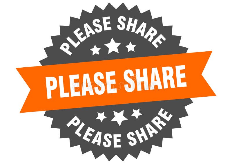 Please Share Stamp. Please Share Round Vintage Grunge Label Stock ...